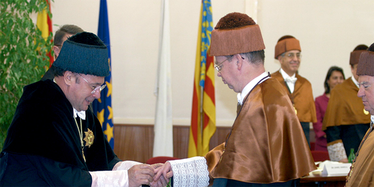 Honoris Causa Robin Thompson - Universitat Politècnica de València